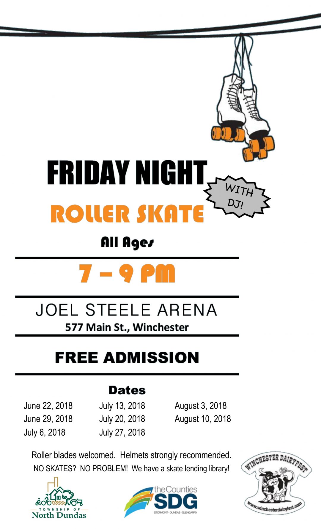 Roller Skating Poster 2018_SDG | Winchester Dairyfest